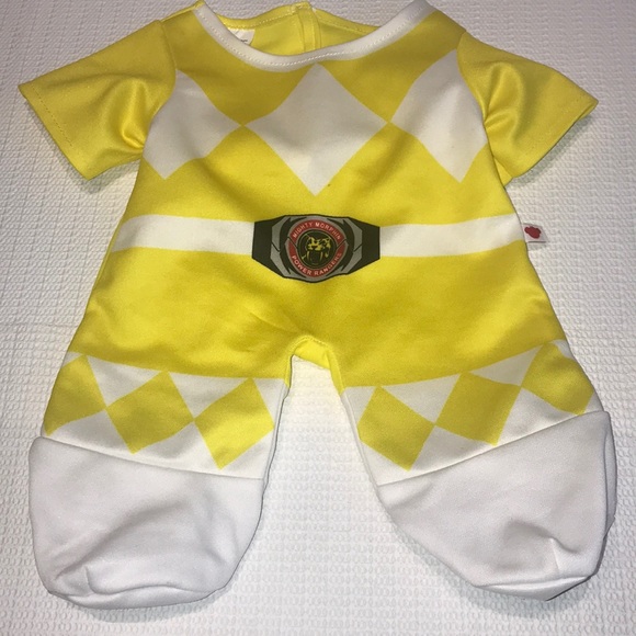 Build-A-Bear | Toys | Brown Teddy Yellow Power Ranger Plush Build A ...